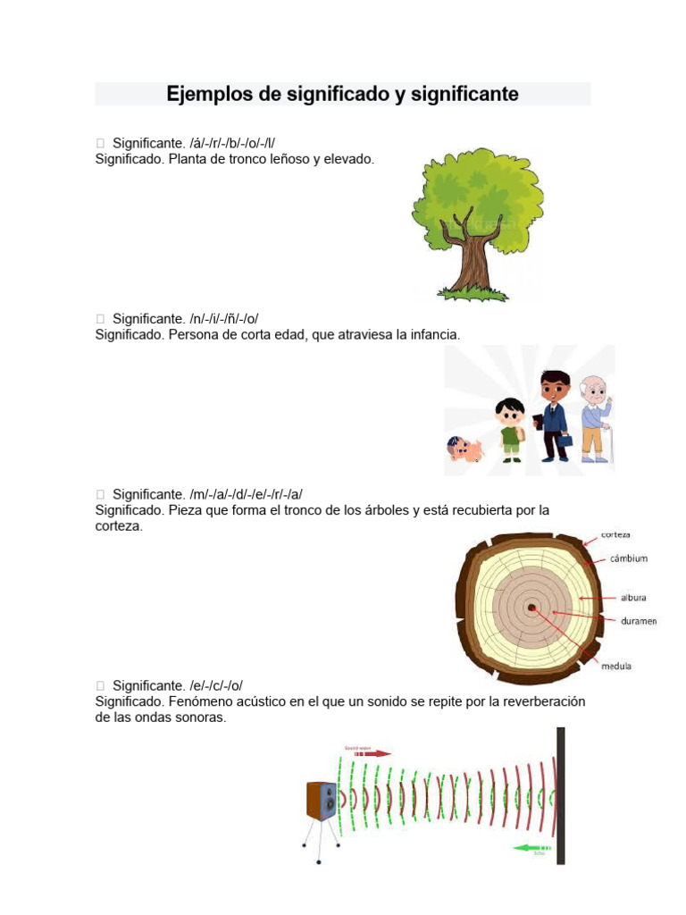 Ejemplos de Significado y Significante | PDF