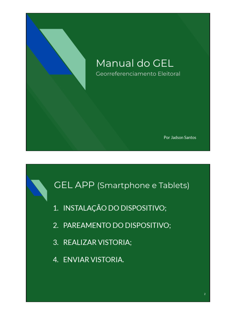 Manual GEL | PDF | Aplicativo para celular | Programas