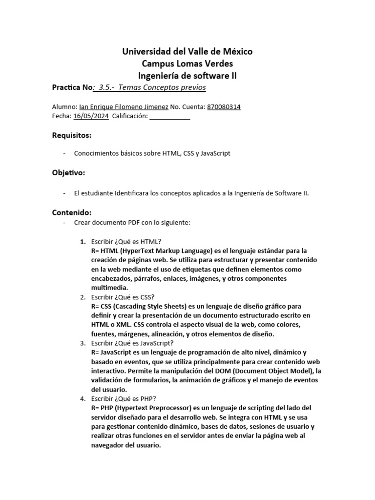 Conceptos Básicos de HTML, CSS y JS | PDF | Red mundial | Internet y web