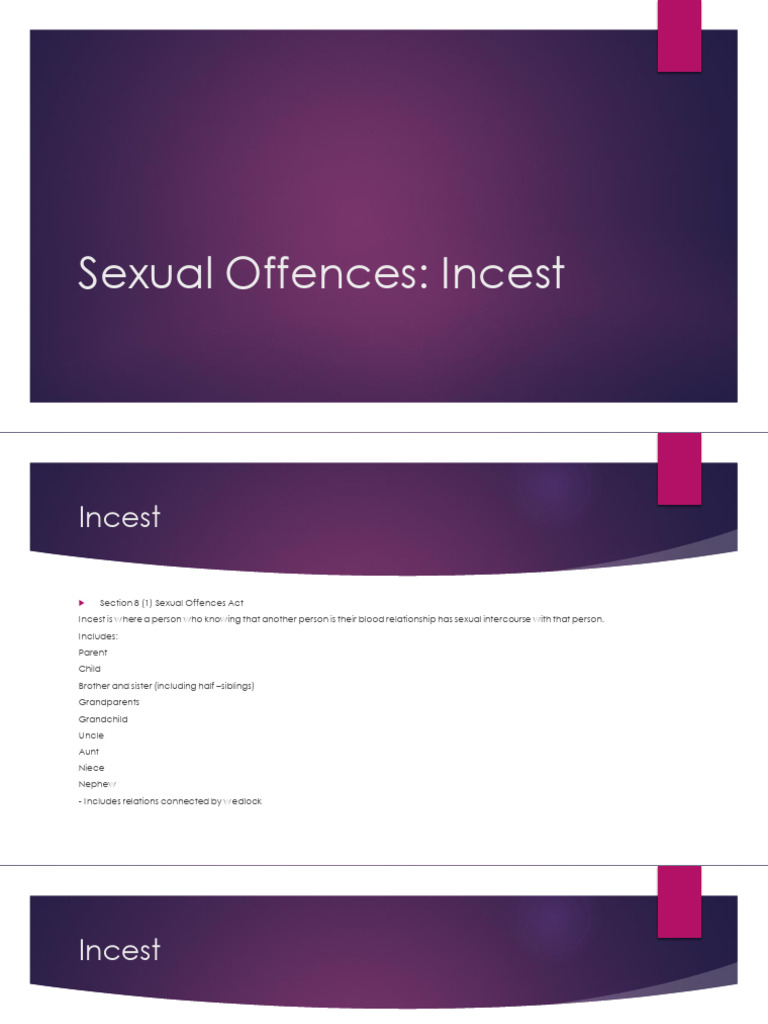 Sexual Offences Incest | PDF