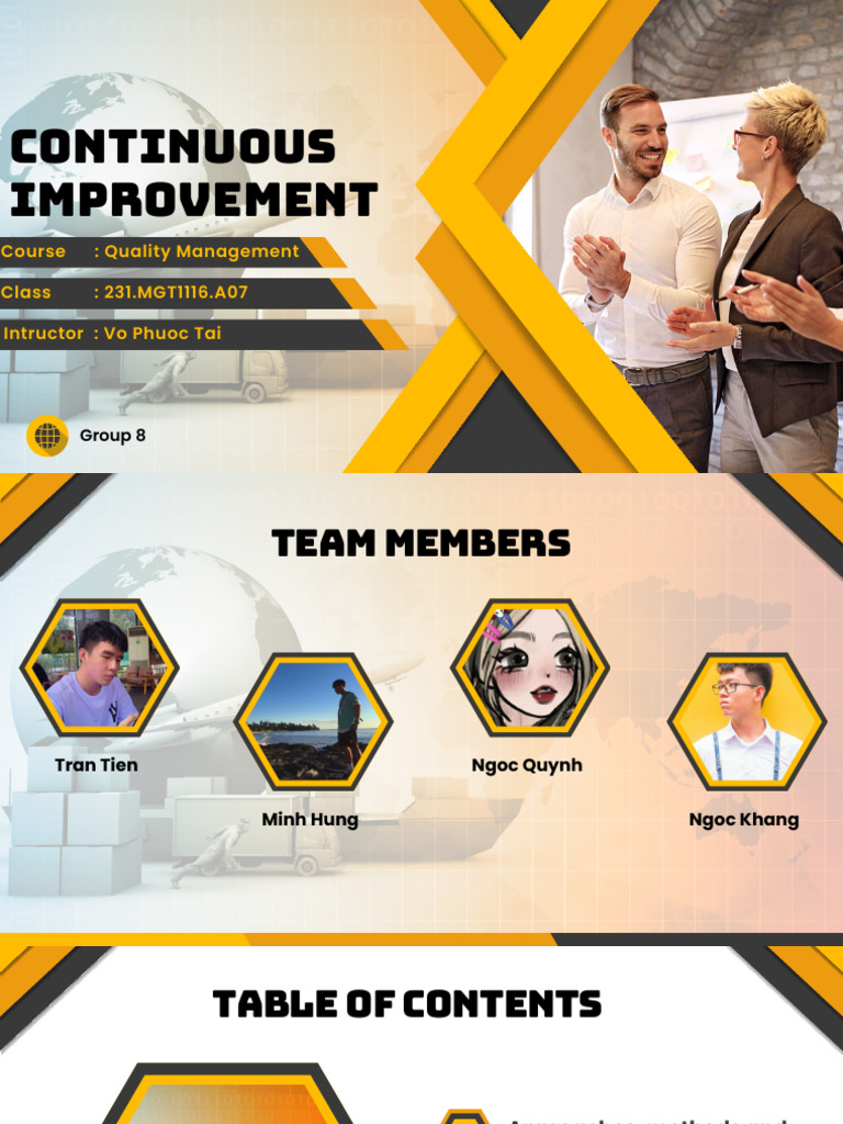 Continuous Improvement Group 8 | PDF | Six Sigma | Lean Manufacturing