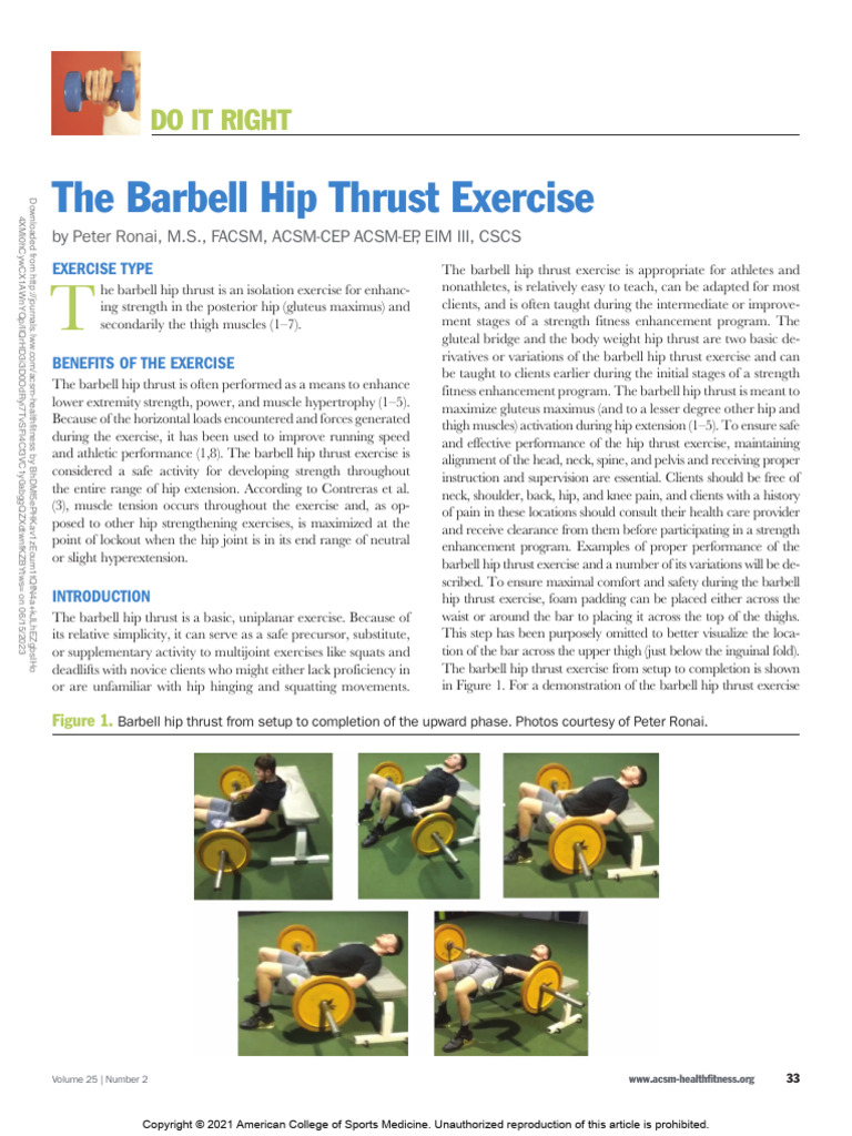 Acsm-Healthfitness202103000the Barbell Hip Thrust Exercise.10.Pdftoken ...
