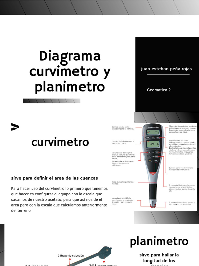Uso de Curvímetro y Planímetro en Geomática | PDF