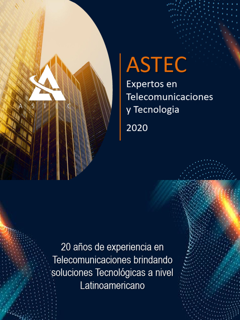 Presentacion Astec 2021 2 | Descargar gratis PDF | Telecomunicaciones | Industrias de servicio
