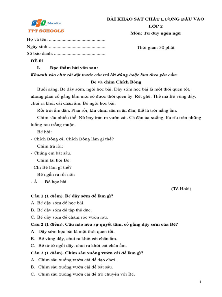 TS2 - Tu Duy Ngon Ngu | PDF