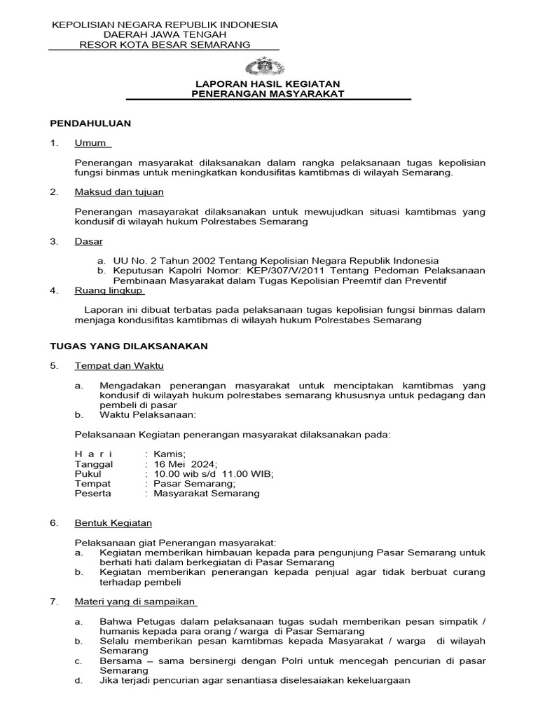 LHP Binmas Vly | PDF