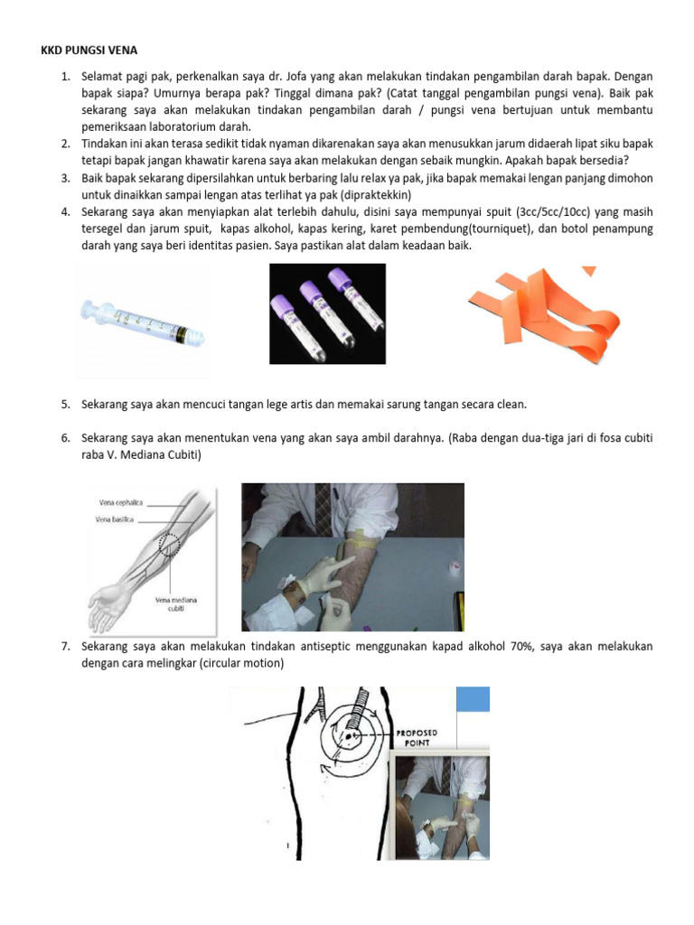 Panduan Pungsi Vena untuk Pengambilan Darah | PDF