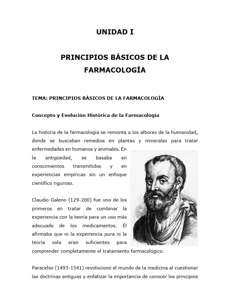 Lectura-De-Unidad 1-I-Principios-Basicos-De-Farmacologia | PDF | Medicamentos con receta ...