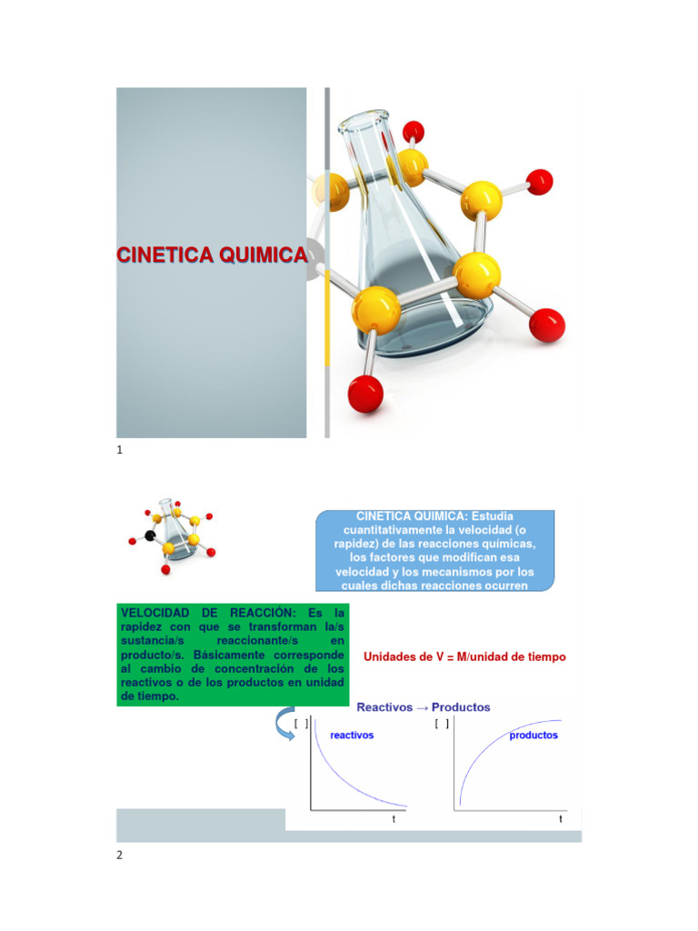 Cinetica Quimica | PDF | Cinética química | Velocidad de reacción