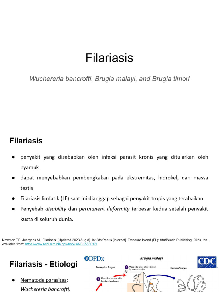 Filariasis - Immune System For Parasite and Fungi | PDF