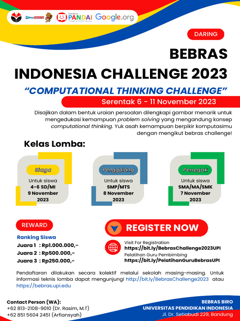 Poster Bebras Challenge - 2 | PDF