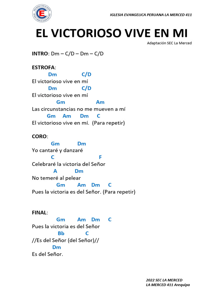 El Victorioso Vive en Mi | PDF