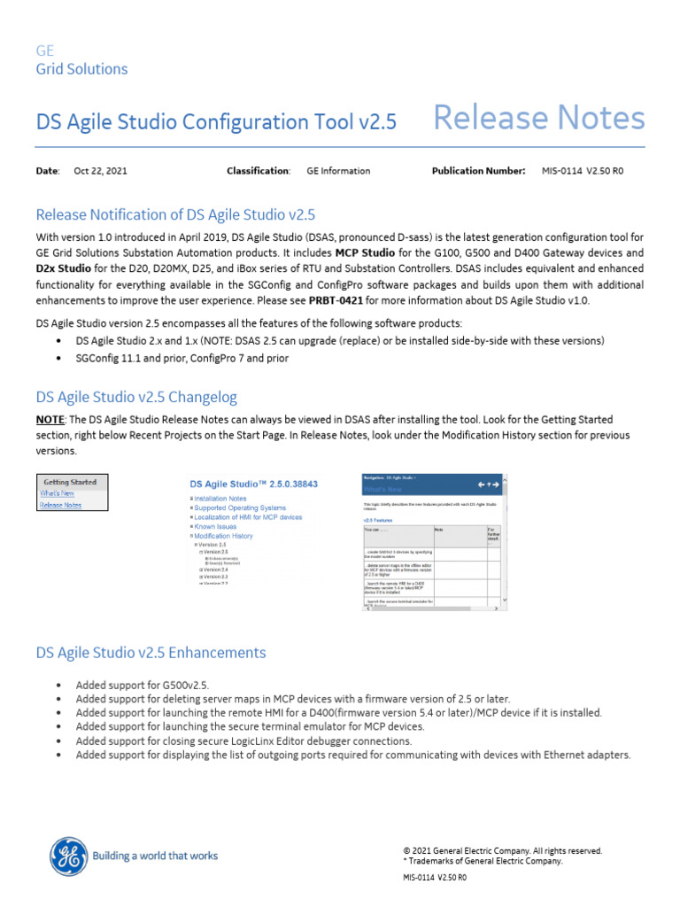 MIS-0114+DS+Agile+Studio+2 5+Release+Notes+V250+R0 | PDF | Windows 10 ...