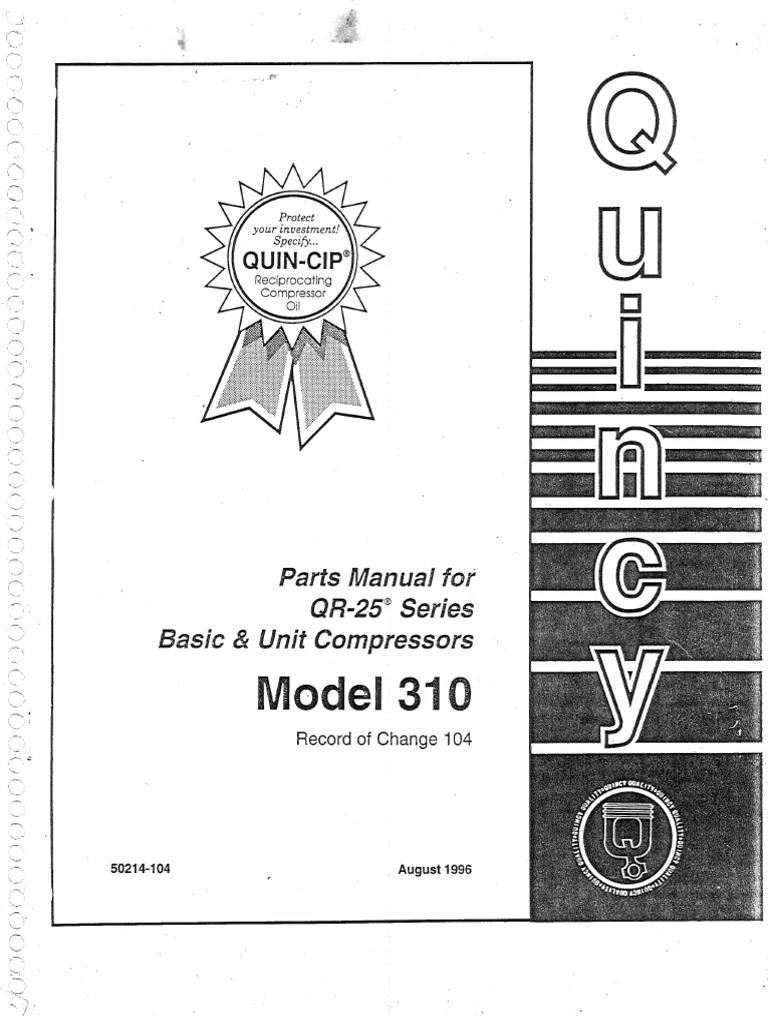 Quincy QR25 310 Old | PDF