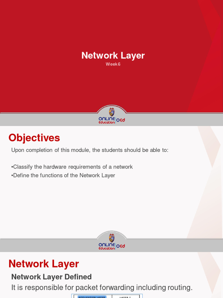 6-Network Layer P | PDF | Computer Network | Router (Computing)