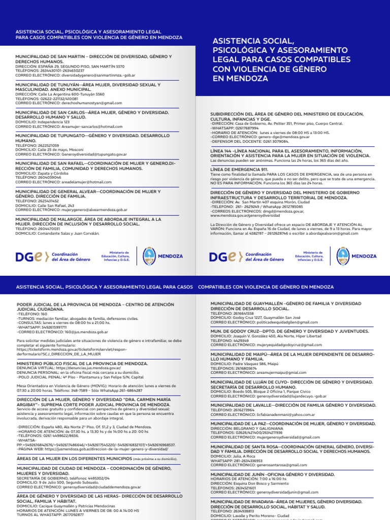 Genero Flyer Diptico DGE | PDF