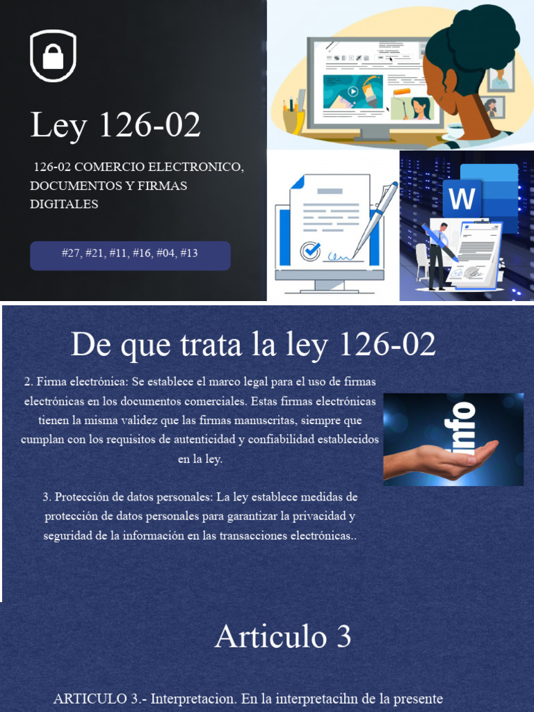 Datos y Documento Ley 126-02, Ley 172-13 - 20240414 - 235458 - 0000 | PDF
