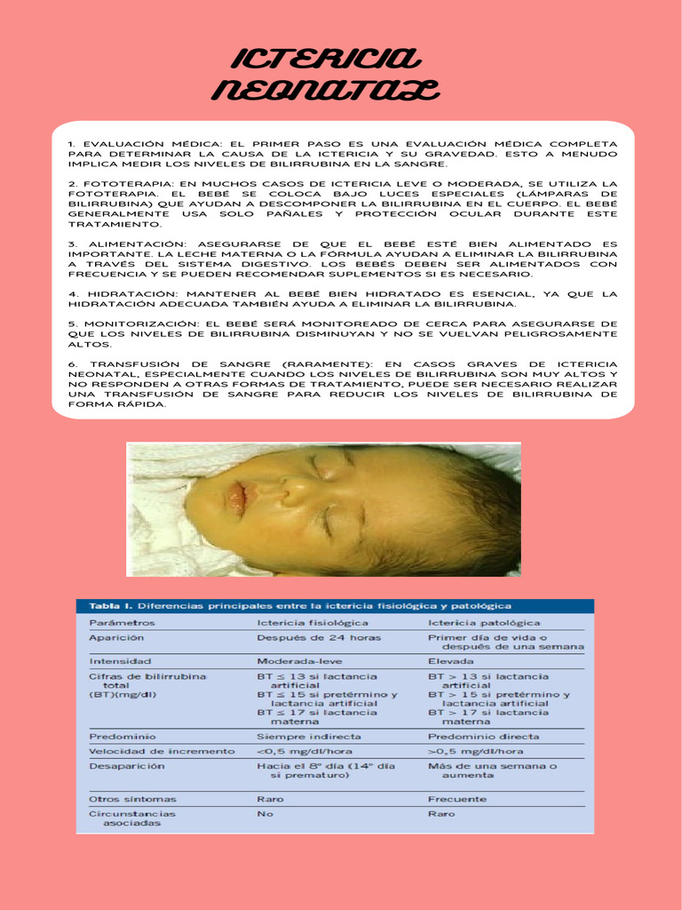 ICTERICIA NEONATAL | PDF | Enfermedades y trastornos humanos | Medicina