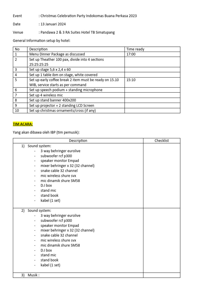 Christmas Celebration Party 2023 Details | PDF | Food And Drink | Cooking
