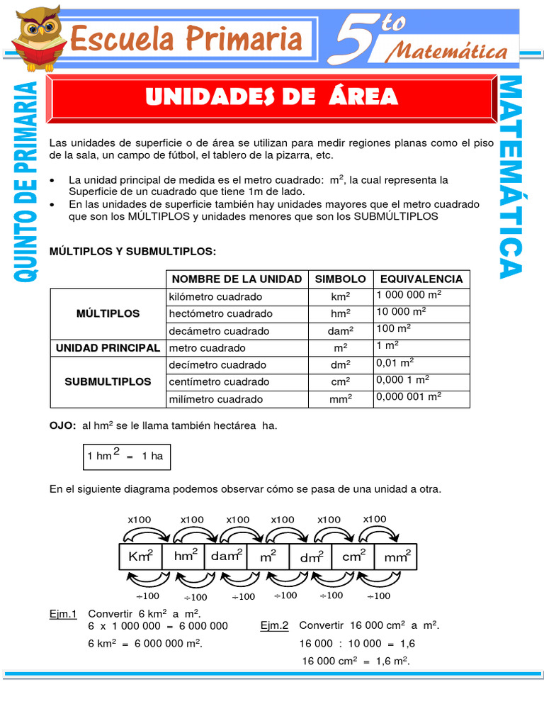 Ejemplos de Unidades de Área | PDF | Probabilidades y estadísticas ...
