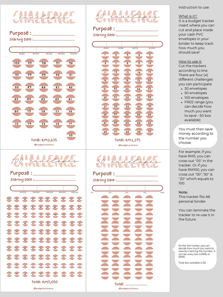 FREE Challenge Templates | PDF