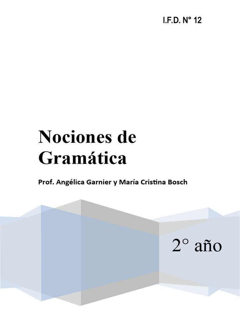 2_CLASES DE PALABRAS teorico | PDF | Verbo | Sustantivo