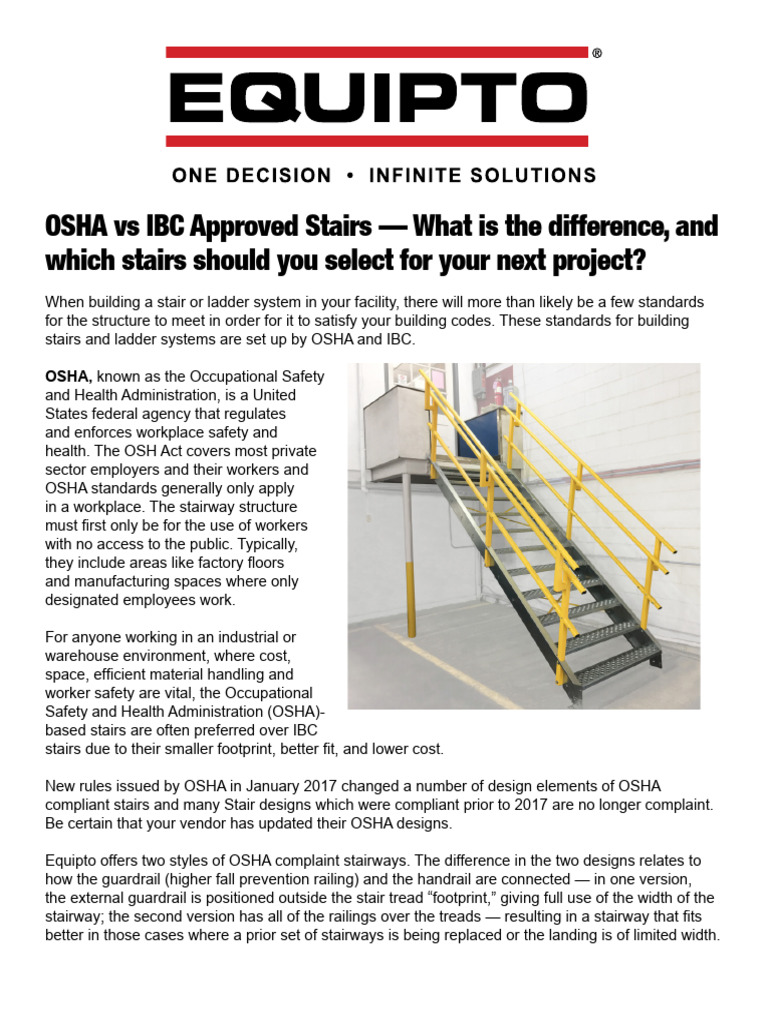 Ibc Osha | PDF | Stairs | Occupational Safety And Health Administration