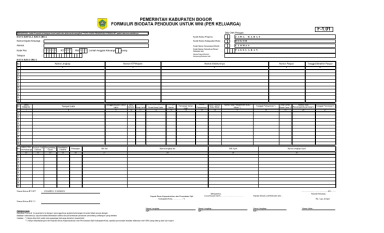 formulir-F1-01- | PDF