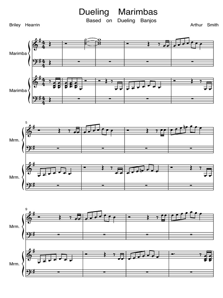 Dueling Marimbas | PDF