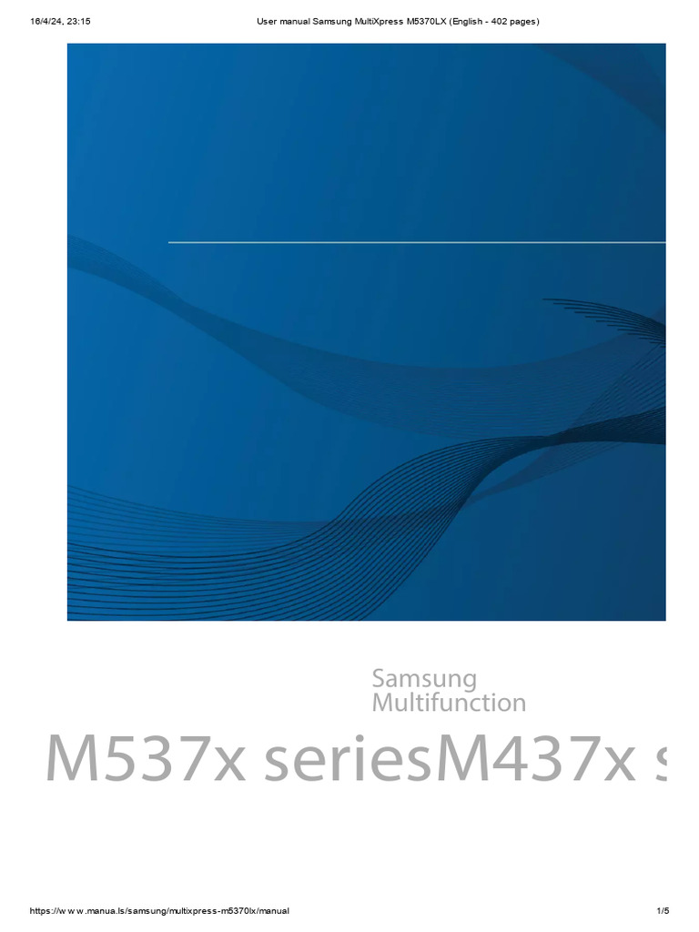 Samsung MultiXpress User Guide | PDF | Software | Computing