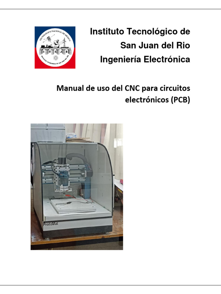 Manual de Uso del CNC para PCB | PDF | Control numerico | Herramientas