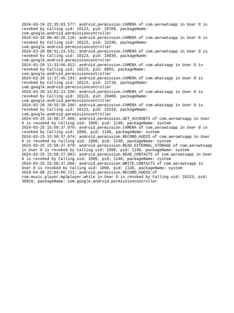 Perm Debug Info | PDF | Technology & Engineering