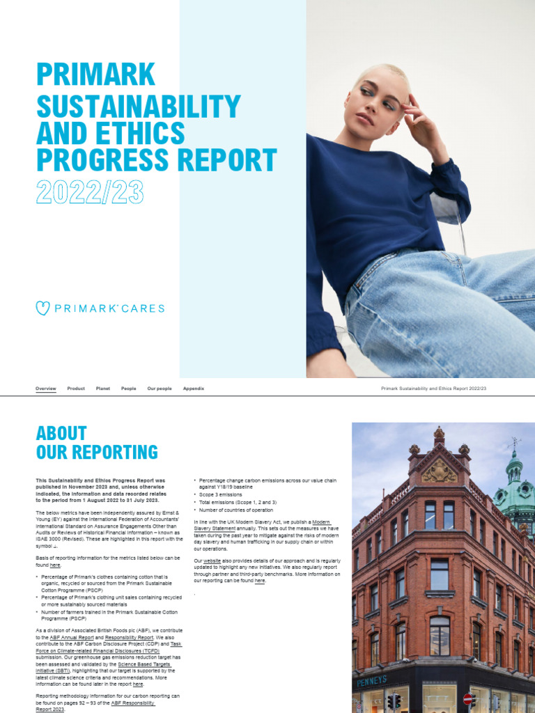 Primark Sustainability and Ethics Progress Report 2022 23 | PDF ...