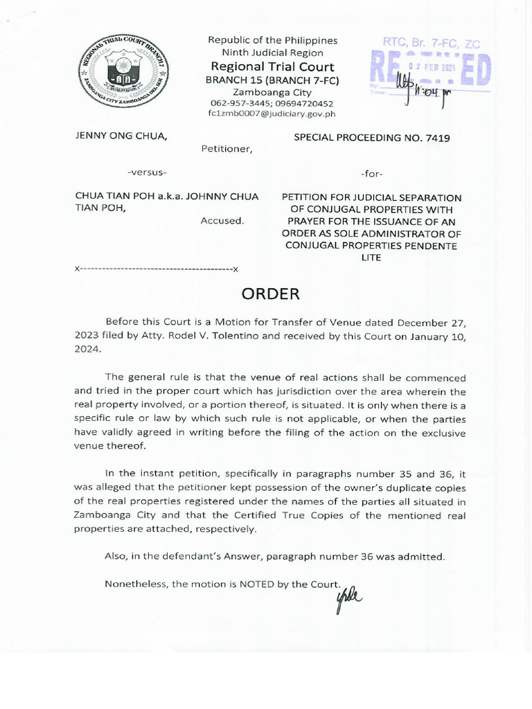 7419 - Order (01.31.2024) | PDF 7419 - Order (01.31.2024) | PDF