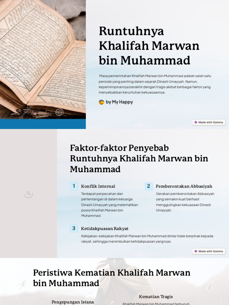 Runtuhnya Khalifah Marwan Bin Muhammad | PDF