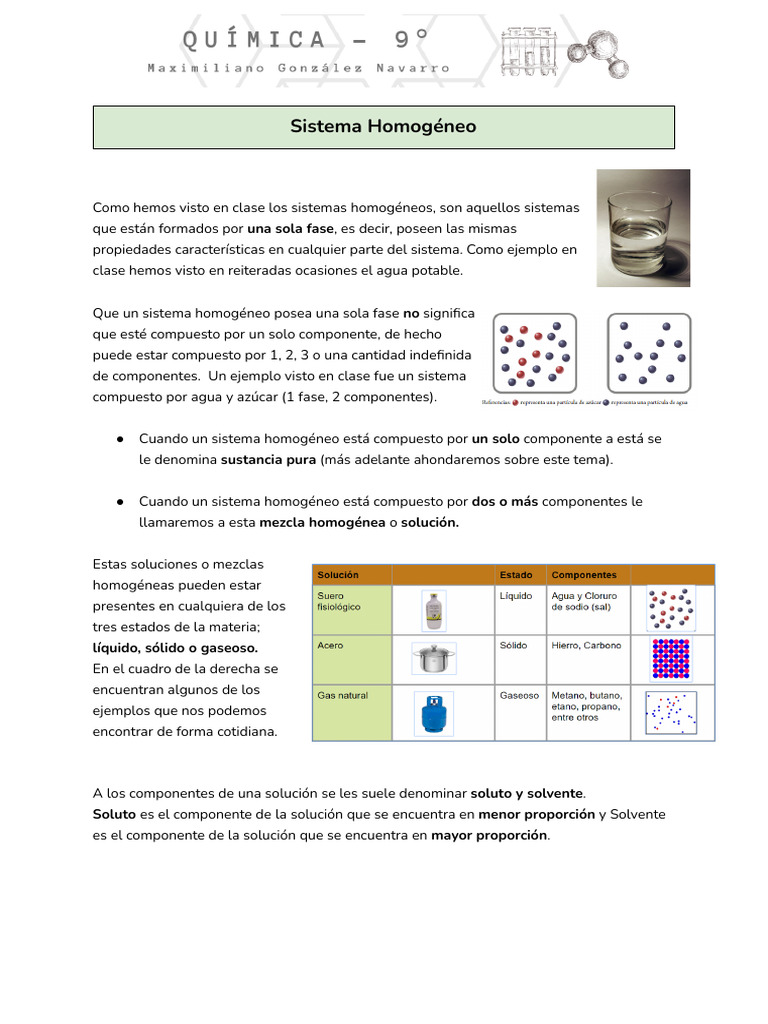 FICHAS Sistema Homogeneo y Metodos de Fraccionamiento | PDF | Mezcla ...