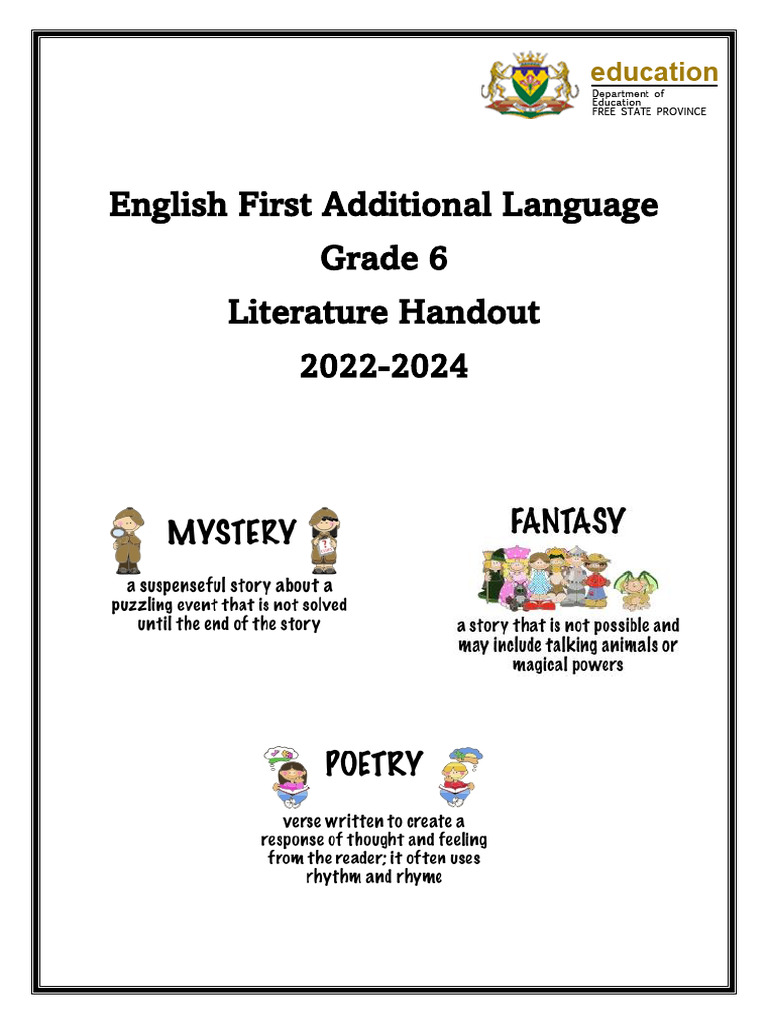 Grade 6 Poetry and Analysis Guide | PDF | Poetry | Rhyme