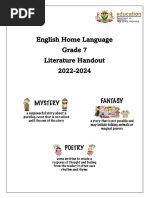 Grade 7 - Literature Study Guide | PDF | Poetry | Narrative