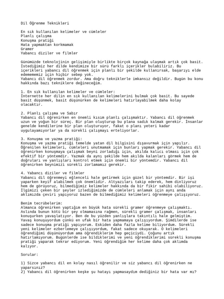 Almaanca Sunum | PDF