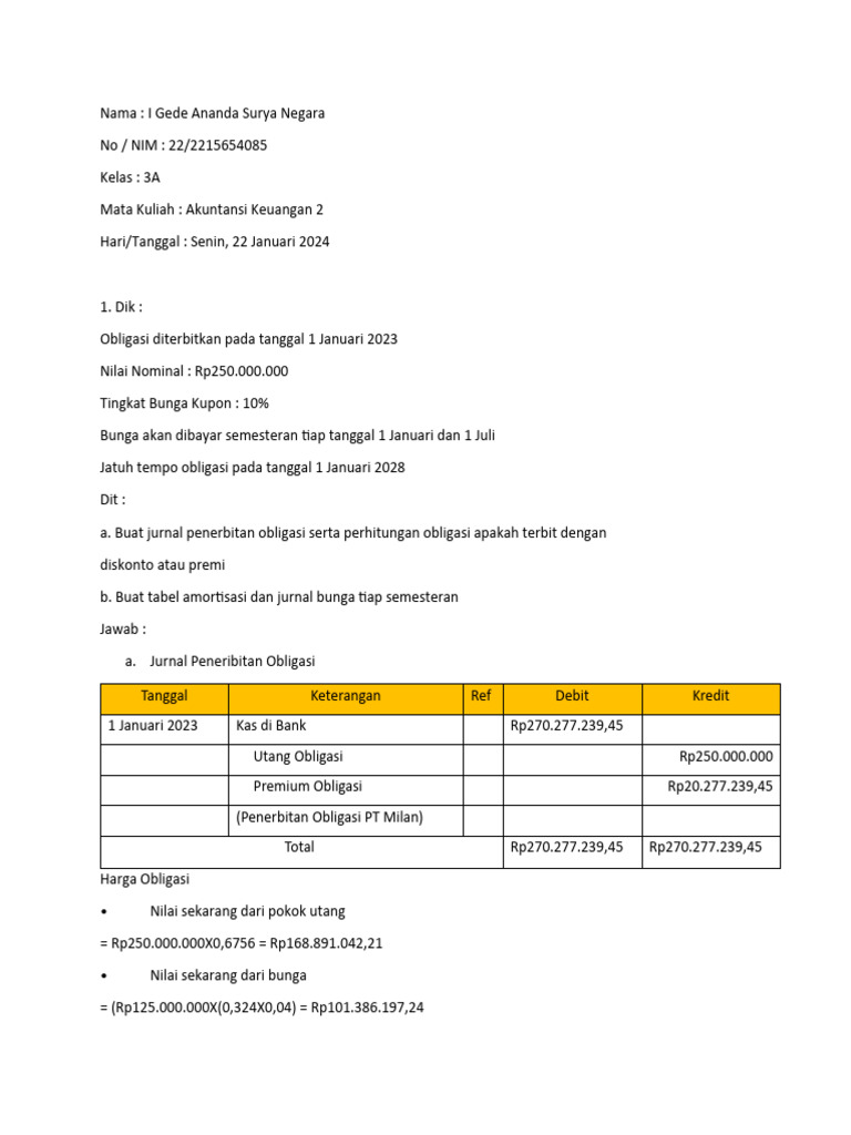 I Gede Ananda Surya Negara - Uas Akuntansi Keuangan 2 | PDF