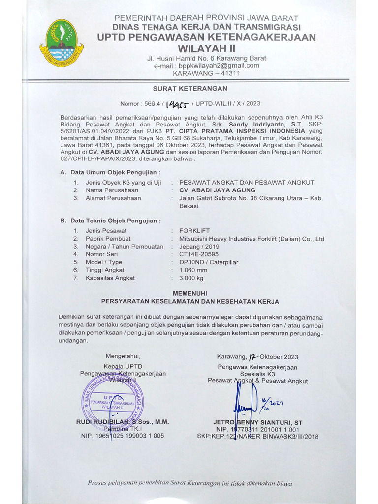 Silo Forklift & SIO Operator | PDF