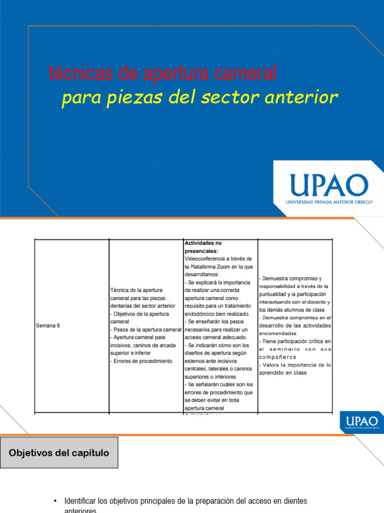 Técnicas de Apertura Cameral | PDF | Boca | Diente