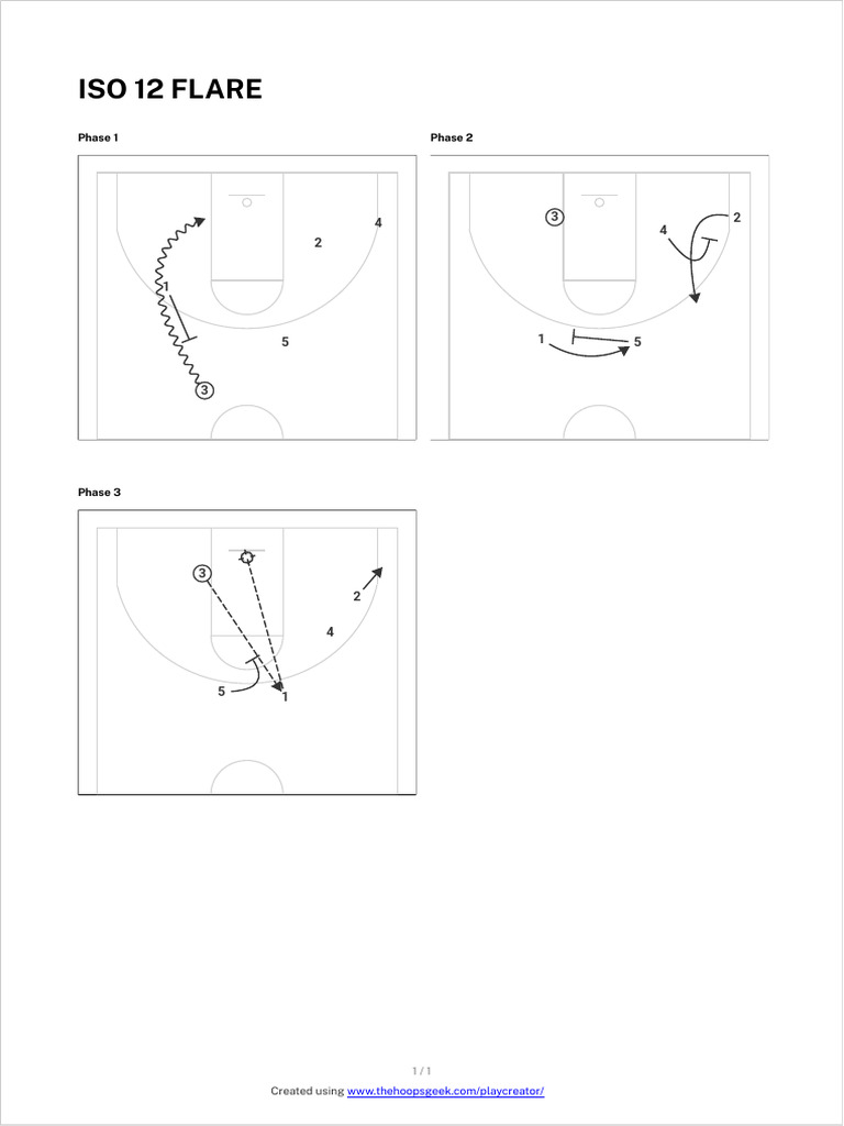 ISO 12 Flare Basketball Plays | PDF