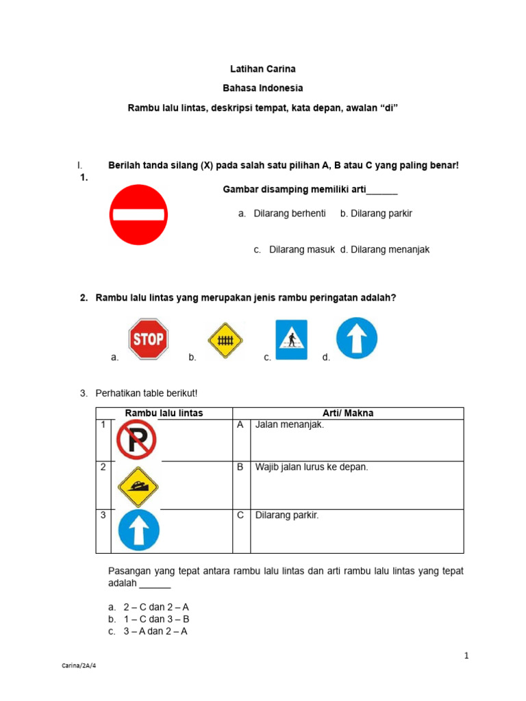 Rambu Lalulintas | PDF