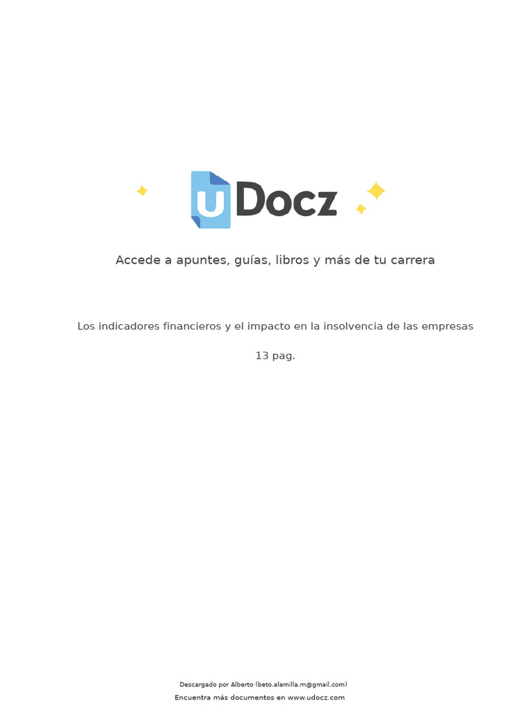 Dialnet Losindicador 859449 Downloadable 5853938 | PDF | Liquidez de mercado | Bancarrota