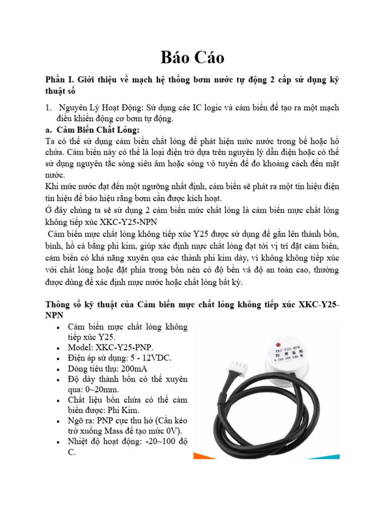 Báo cáo Đo Lường và Cảm Biến | PDF