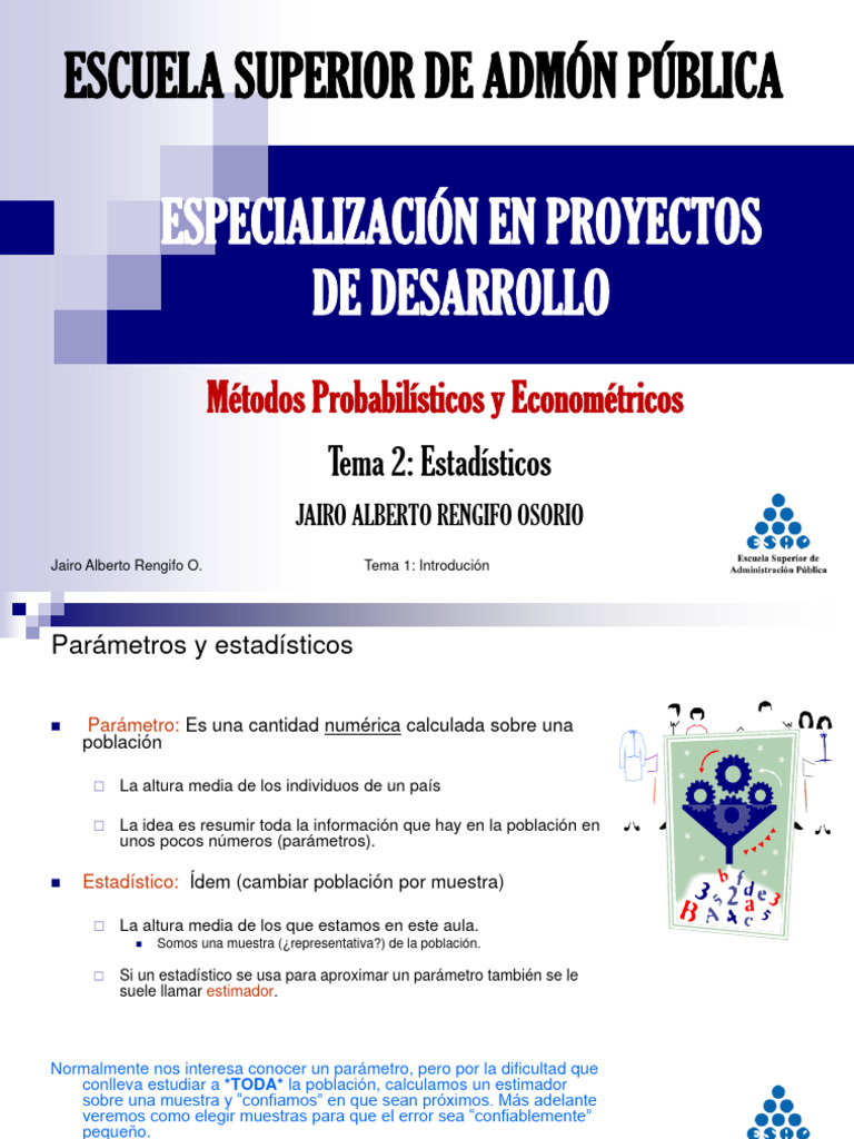 Parámetros y Estadísticos: Guía Completa | PDF | Cuantil | Oblicuidad