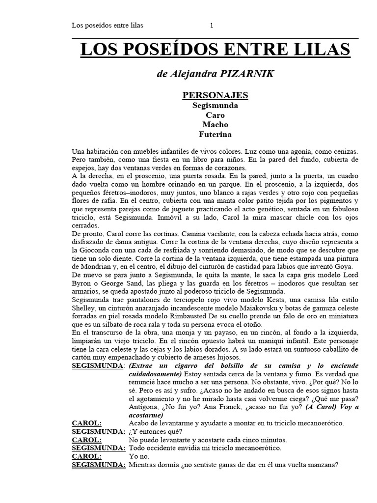 Pizarnik, AlejandraLOS POSEÍDOS ENTRE LILAS | PDF | Poesía | Libros ...