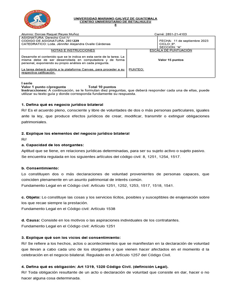 Laboratorio Repaso 2do Parcial, Dorcas Reyes | PDF | Justicia | Crimen y violencia