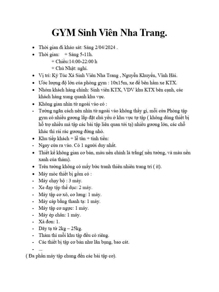 File T NG H P Gyms | PDF